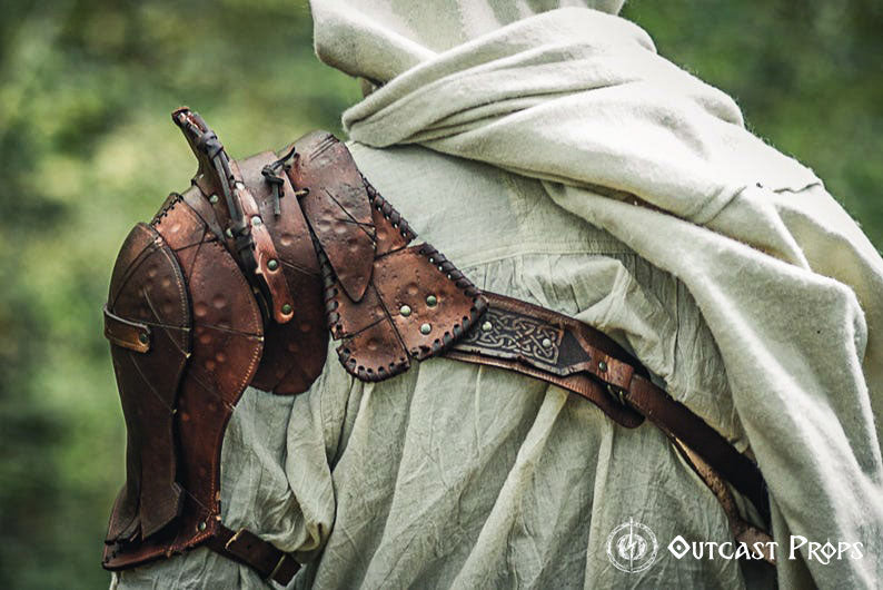 Barbarian Viking Leather Shoulder armor set – Outcast Props