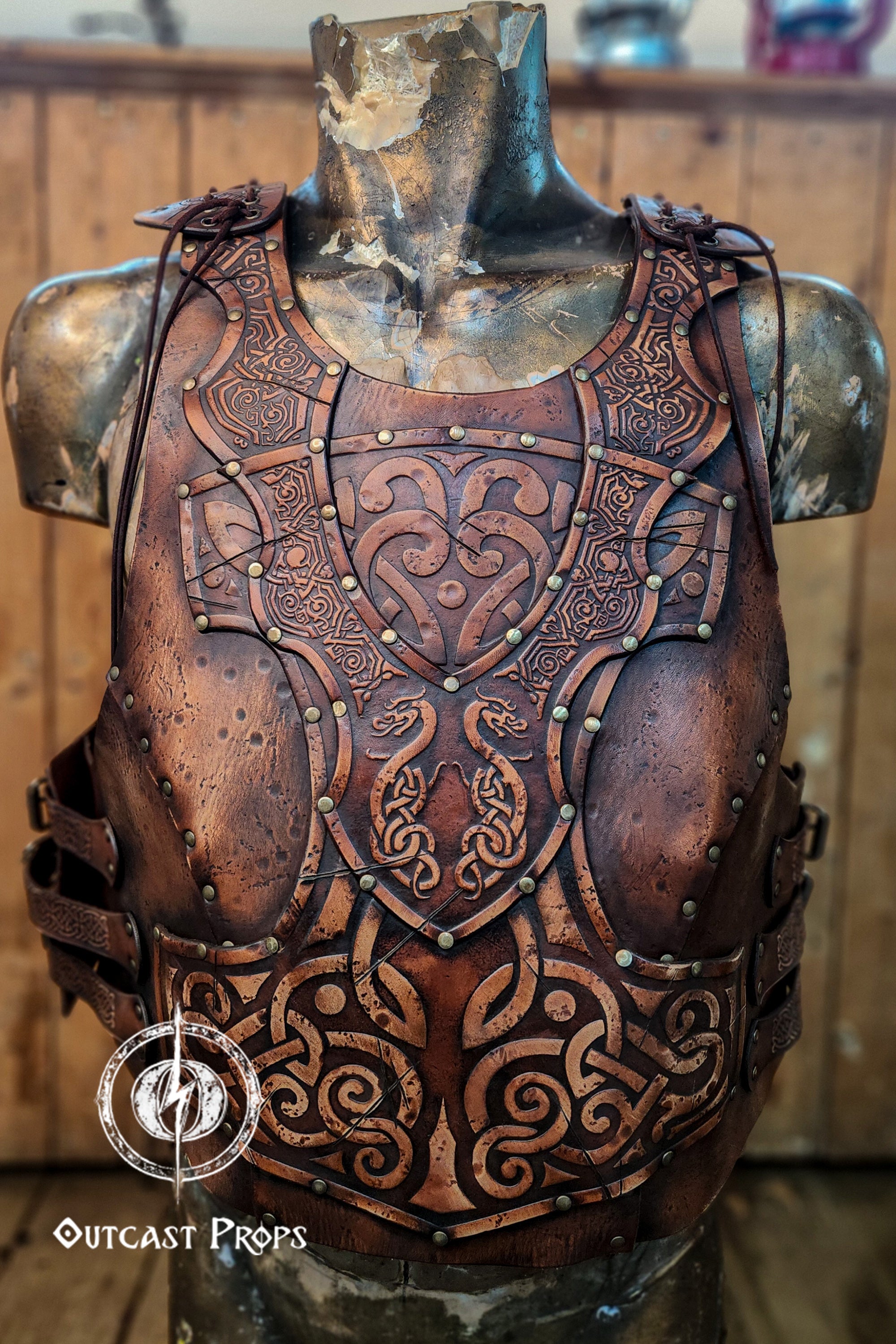 Celtic Viking leather torso armor – Outcast Props