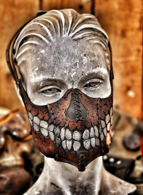 Zombie Leather Face Mask – Outcast Props