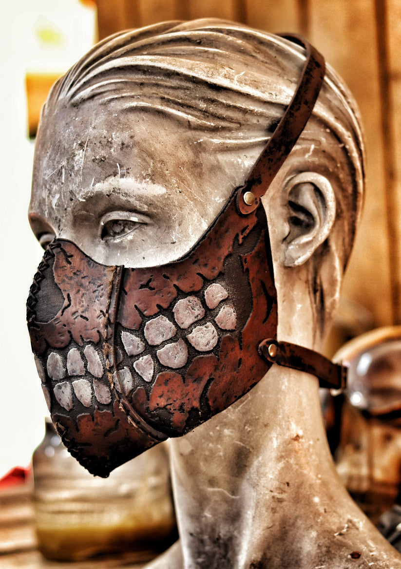 Zombie Leather Face Mask – Outcast Props